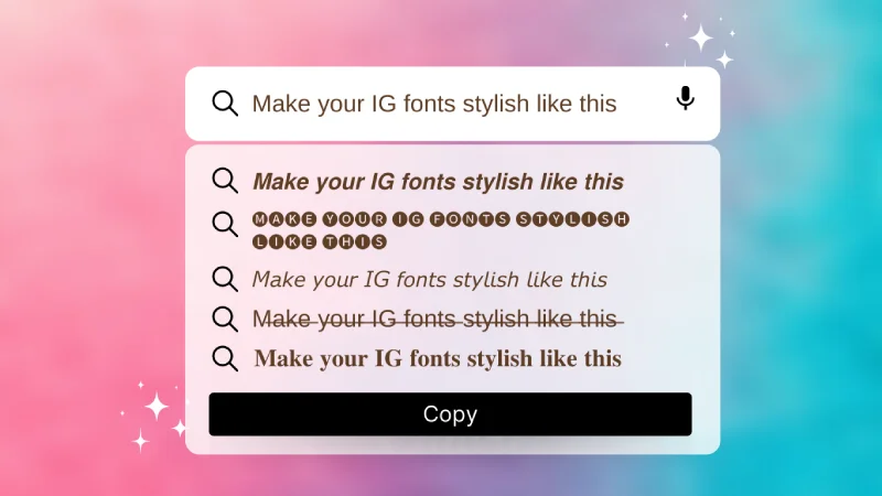 Stylish Fonts For Instagram 2022 